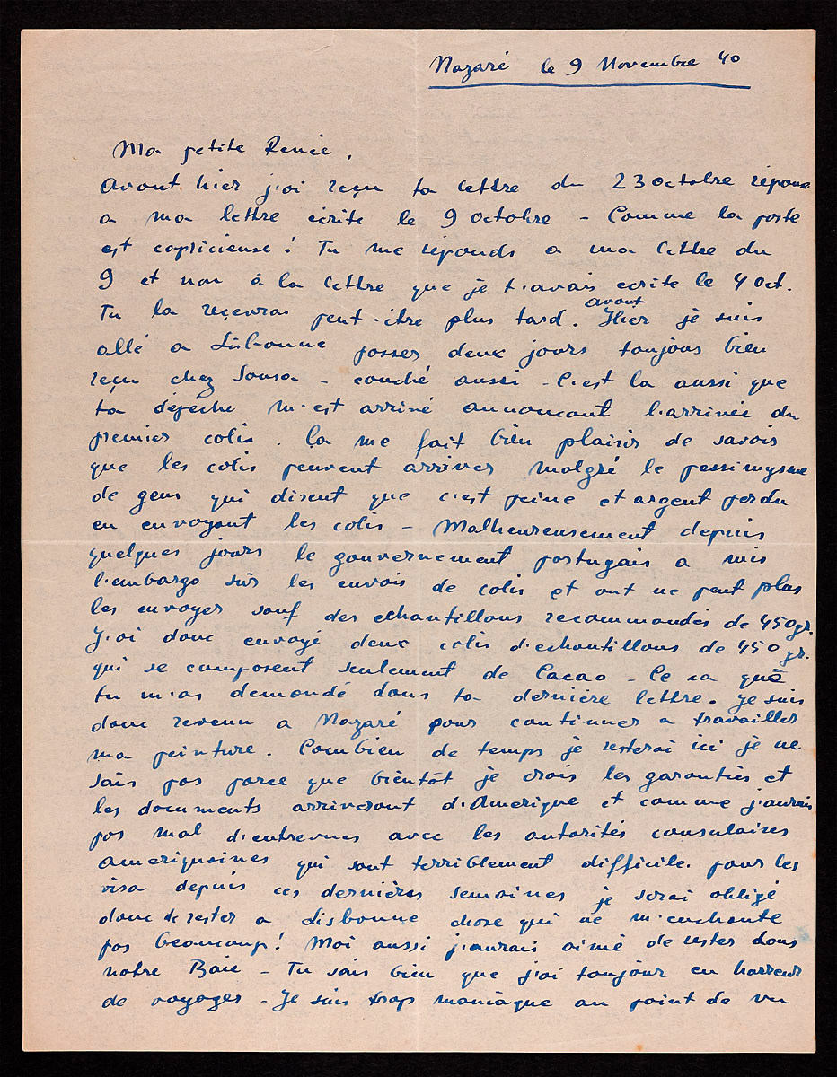 Lettres à Renée de Moïse Kisling | Musée de l'histoire de l'immigration ...